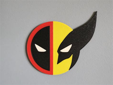 Deadpool Und Wolverine Logo Kostenloses 3d Druckmodell Makerworld