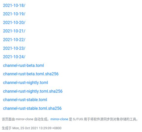 rustup 镜像过期 Issue 261 sjtug mirror requests GitHub