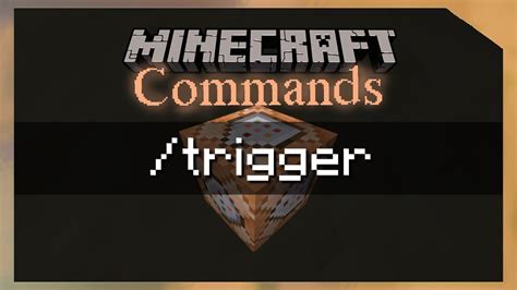 Minecraft Command Tutorial Trigger Youtube