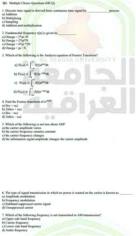 1 discrete time signal is derived from continuous time signal by a