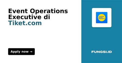 Event Operations Executive Di Fungsi Id