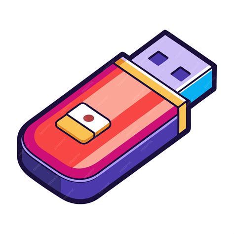 Usb Clipart Cartoon Illustration Drawing Premium Ai Generated Vector