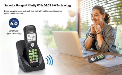 Vtech Cordless Phone With Dect 60 Full Duplex