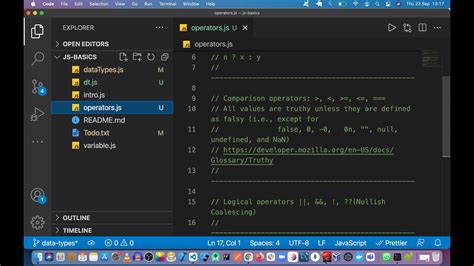 Javascript Operators Nullish Coalescing Ternary Exponentiation Etc