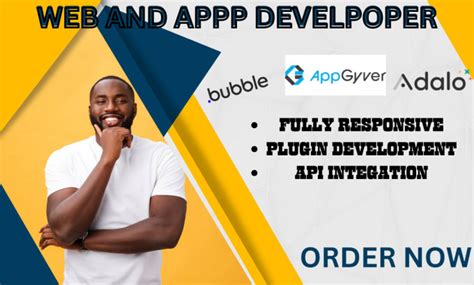 Develop Your Bubble Adalo App Bubble Io Web App Adalo Flutterflow Mobile App By