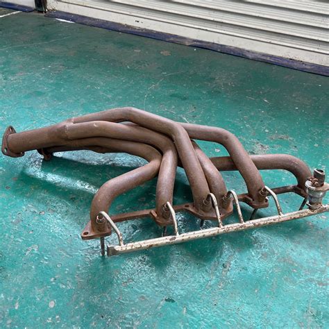 【傷や汚れあり】日産 L型エンジン 純正 タコ足 エキマニ マニホールド L6 L20 L24 L28 排ガス規制 Naps S30z