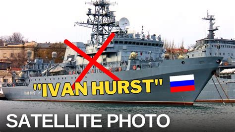 Satellite Photo With The Probable Damage Of The Ship Ivan Khurs Youtube