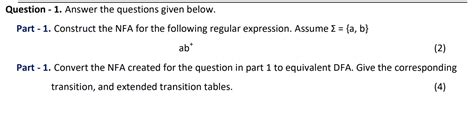 solved question 1 answer the questions given below part