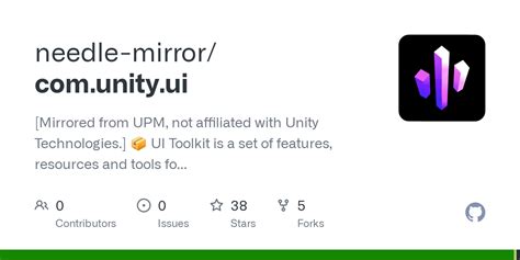 GitHub Needle Mirror Unity Ui Mirrored From UPM Not Affiliated With Unity Technologies