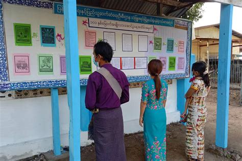 သံဖြူဇရပ်မြို့နယ်တွင် ၁၀၁ နှစ်မြောက် အမျိုးသားအောင်ပွဲနေ့ အကြိုအထိမ်းအမှတ် နံရံကပ် စာစောင်ပြသ