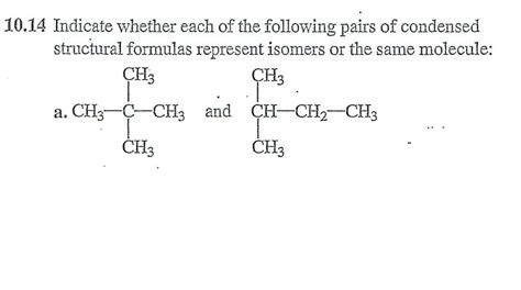 Solved Indicate Whether Each Of The Following Pairs Of