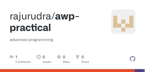 github rajurudra awp practical advanced programming