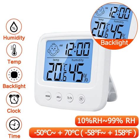 Sdg Indoor Lcd Thermometer Hygrometer Temperature Regulator Backlight Temperature Sensor