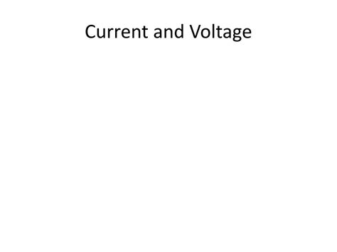 PPT Current And Voltage PowerPoint Presentation Free Download ID 2844850