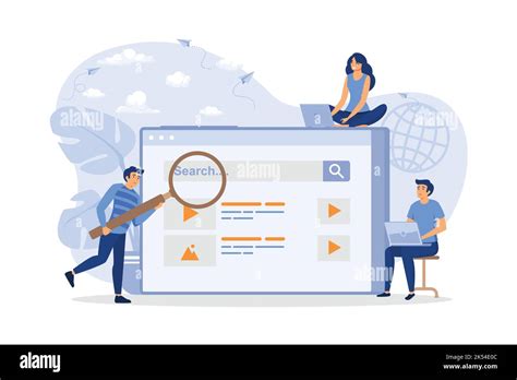 People Using Search Box For Query Engine Giving Result Vector
