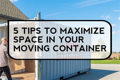 Tips To Maximize Space In A Moving Container TargetBox Containers