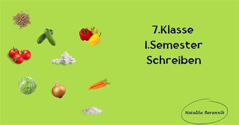 Німецька мова 7 клас перший семестр письмо 7 Klasse I Semester Schreiben Тест на 13 запитань