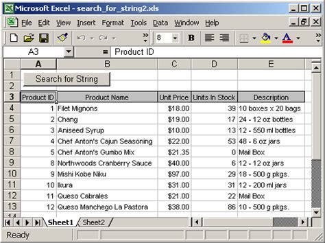 Ms Excel 2003 Enter A Value In An Inputbox And Then Search For This