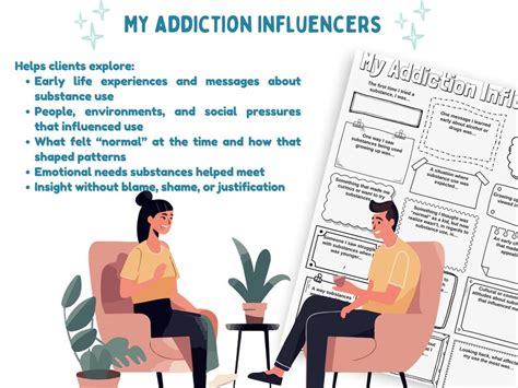 Addiction Influencers Worksheet And Group Activity Discussion Guide For