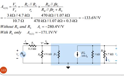 Solved Show How To Calculate Av Without RS And RL With RL Chegg Com