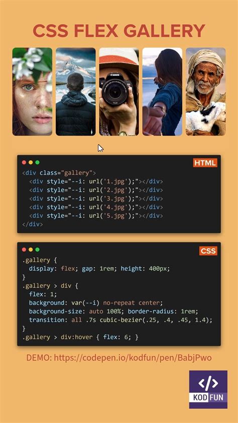 Kodfun Css Flex Gallery Html Css Flexbox Gallery Photos Instagram