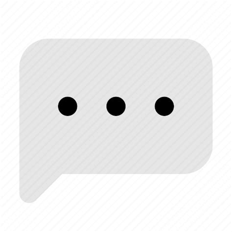 Chat Dots Conversation Speech Message Email Bubble Icon Download On Iconfinder