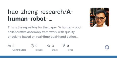 Github Hao Zheng Researcha Human Robot Collaborative Assembly