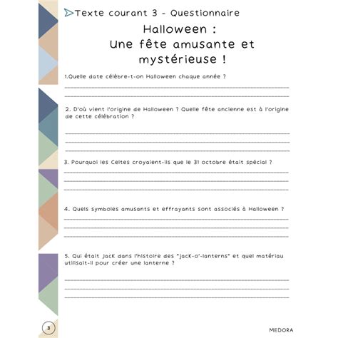 Compréhension De Lecture L Halloween