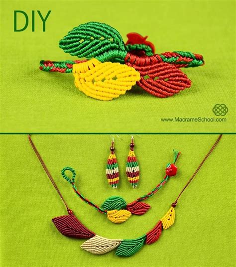 Macrame Leaf Bracelet Tutorial Jewelry WonderHowTo