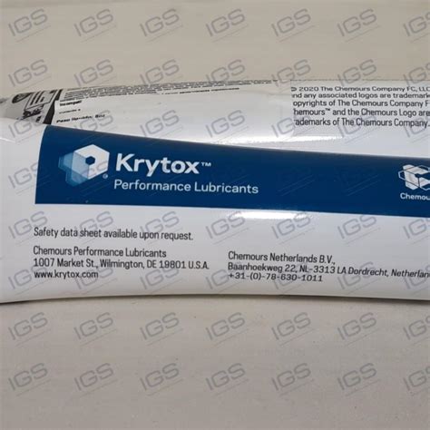 Gpl226 Graxa Krytox Igs Rolamentos