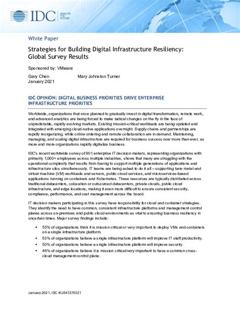 Strategies For Building Digital Infrastructure Resiliency Global