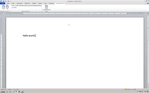 Microsoft Word Add In Deposit Tool DepositMOre