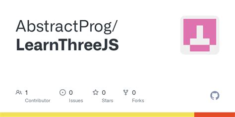 Github Abstractproglearnthreejs