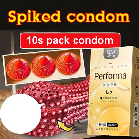 10pcs Delay Condom With Spike Durex Ultra Thin Sex Contraceptive Pills Premiere Condoms Shopee