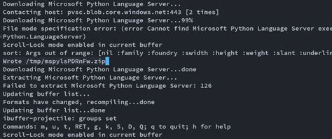 Windows10 Wsl Ubuntu1804 安装lsp Python Ms报错 Emacs General Emacs China
