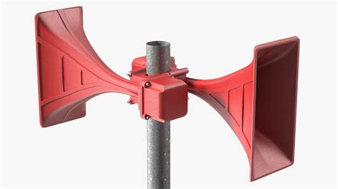 Outdoor Electronic Alarm Siren 3d Model 24 Max Ma Lxo Obj Fbx