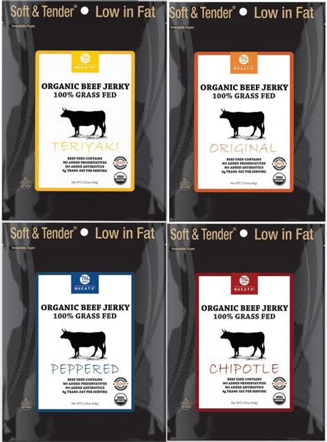 Organic Beef Jerky Variety Pack Grocery And Gourmet Food