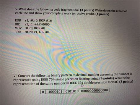 Solved V What Does The Following Code Fragment Do 3