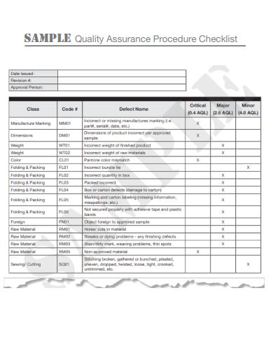 FREE 37 Quality Assurance Checklist Samples In MS Word Google Docs Apple Pages PDF