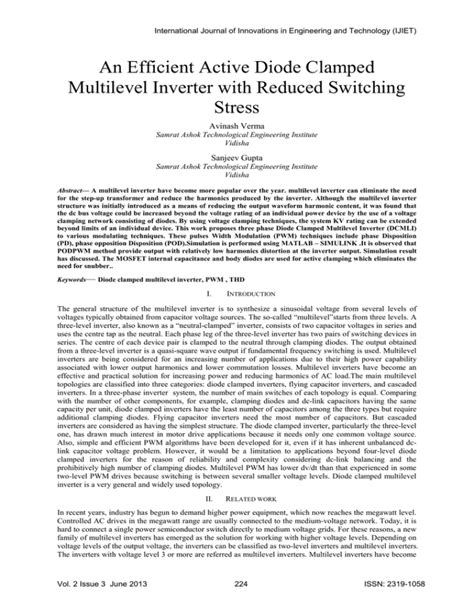 An Efficient Active Diode Clamped Multilevel Inverter With