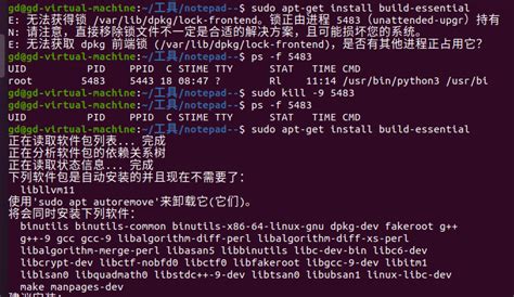 使用sudo Apt Get Install 提示无法获取当前锁 伽椰子真可爱 博客园