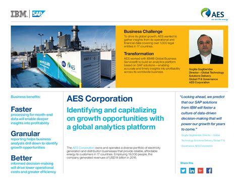 Aes Corporation Identifying And Capitalizing On Growth Oppo