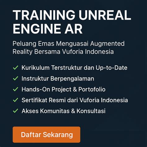training unreal engine ar vuforia indonesia