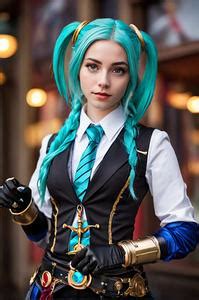 Jinx Arcane Cosplay Face Swap Id