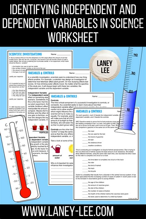 Identifying Variables In Science Investigations Scientific Skill Development Lesson With