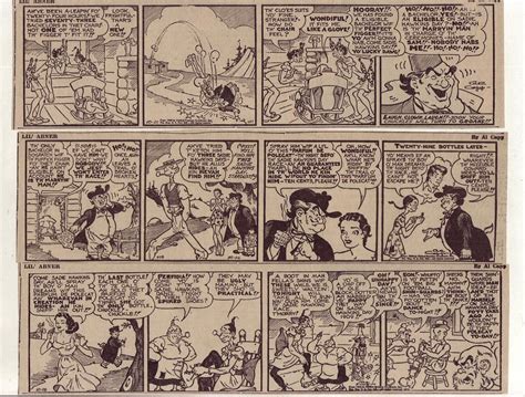 Lil Abner By Al Capp 23 Large 5 Column Daily Comic Strips June