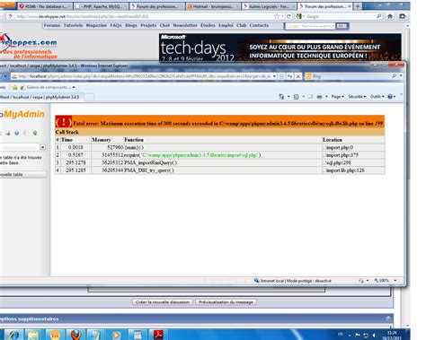 Phpmyadmin Problème Importation Tables Edi Cms Outils Scripts