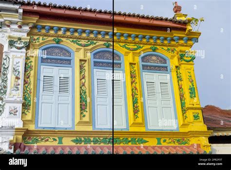 Photo Editing Color Correction Before And After Photo In Half Of
