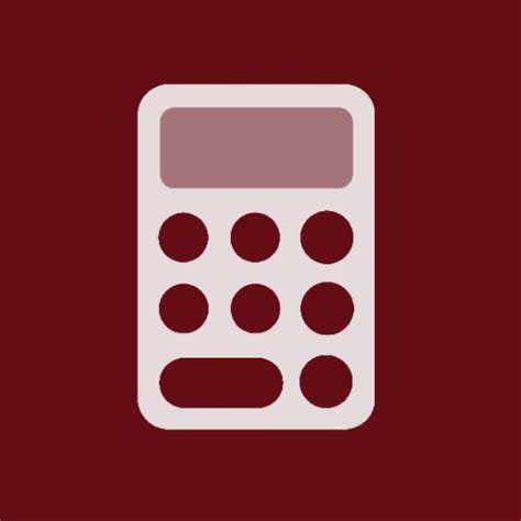 Red Calculator Icon App