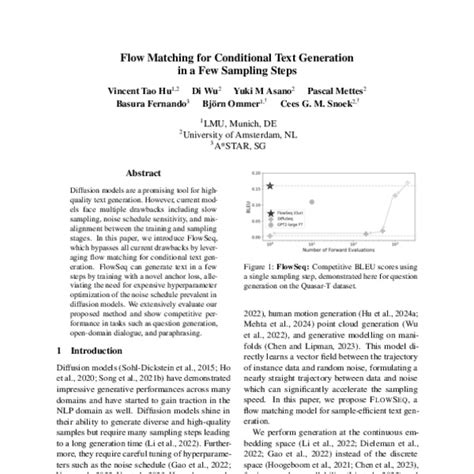 Flow Matching For Conditional Text Generation In A Few Sampling Steps Acl Anthology